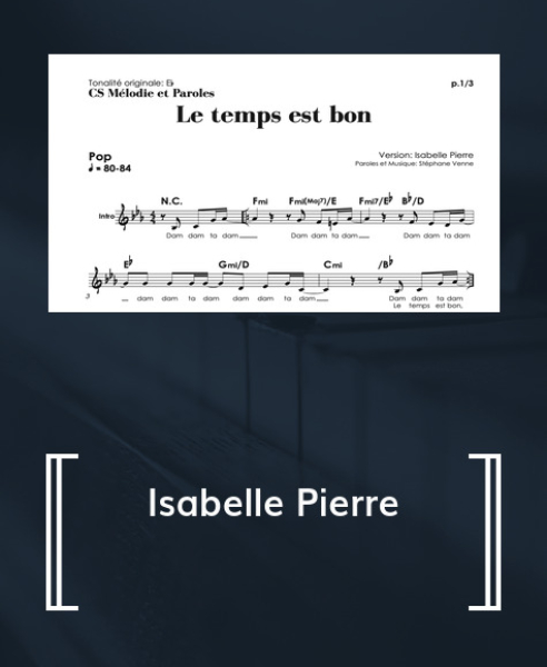 Isabelle Pierre - Les Partitions Replica